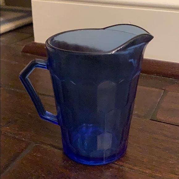 Dining | Rare Blue Depression Glass Creamer Small Pitcher | Poshmark
